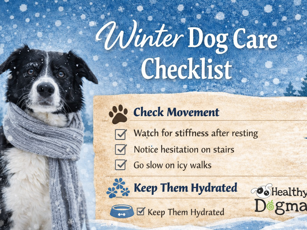 A Simple Winter Dog Care Checklist (Save This) – Healthy Dogma